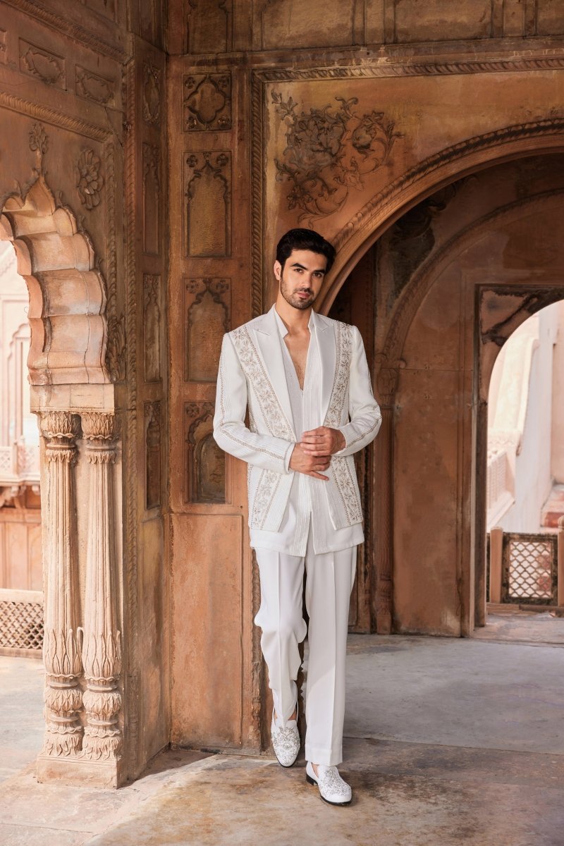 Israt Jacket Set | Contrast by Parth – B Anu Designs