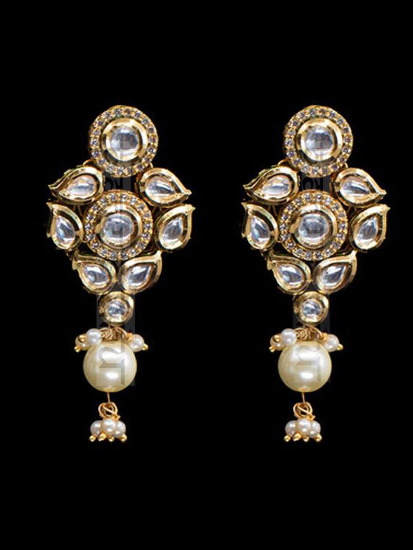 Daria Kundan Necklace with Semi Precious Stones & Pearls - Bridal – B ...