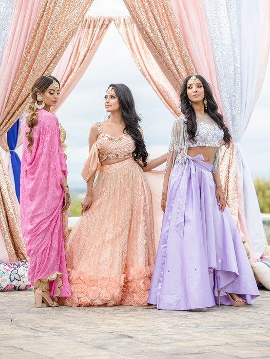Pastel Purple Lehenga: Modern Lengha for Sangeet – B Anu Designs