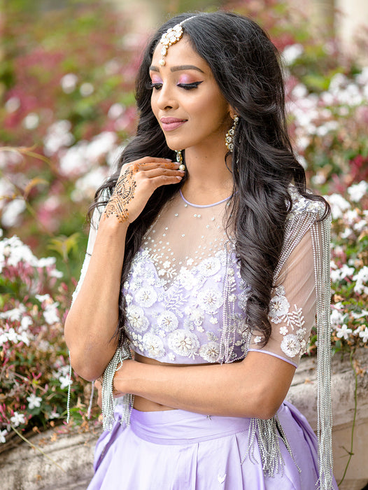Pastel Purple Lehenga: Modern Lengha for Sangeet – B Anu Designs