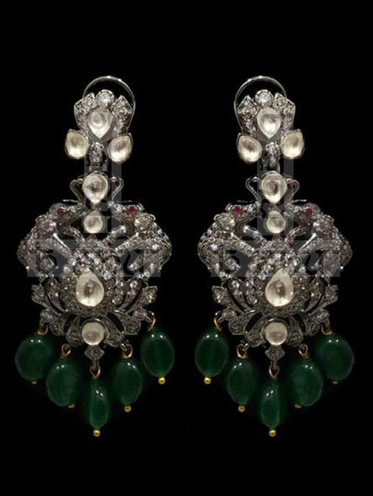 Israh Victorian Emeralds Setting Bridal Set – B Anu Designs